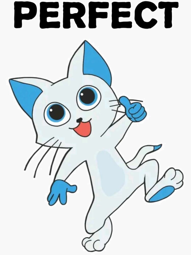 "A perfect cat, a cheerful blue cat whose color signifies serenity ...