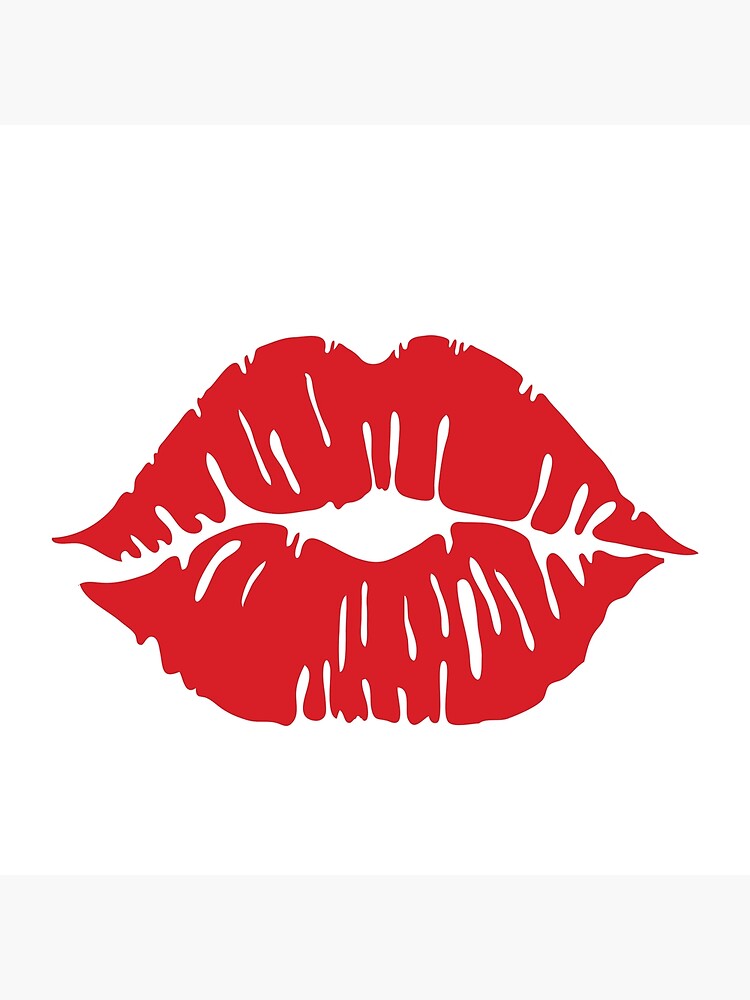 "Red KISS" Poster for Sale by MedCreativity | Redbubble