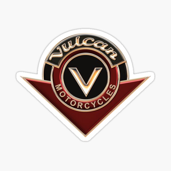 "Vulcan VN Motorcycles Logo 2 Copper 3D" Sticker by Vulcan-VN | Redbubble