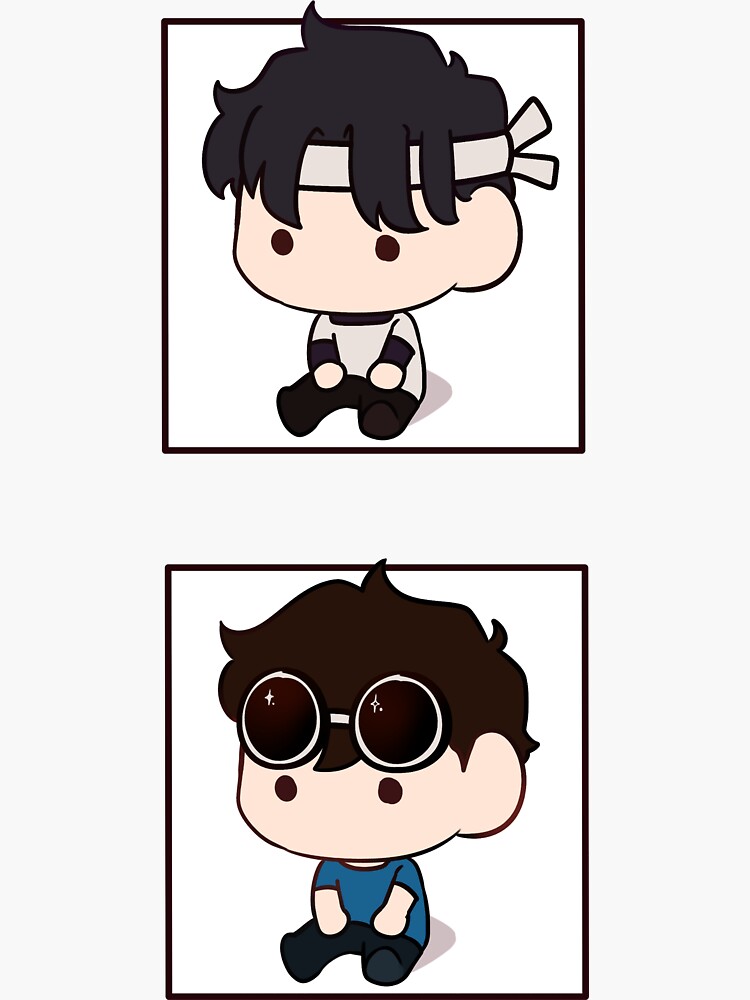 "small gnf and small sapnap" Sticker for Sale by creamykatsudon | Redbubble