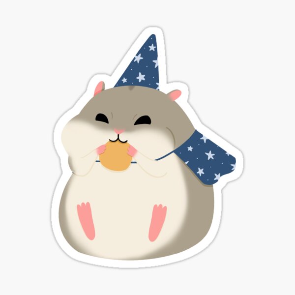 "Wizard Hamster" Sticker for Sale by KTJoh | Redbubble
