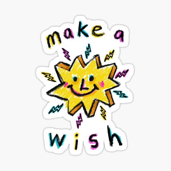 "Make a wish" Sticker for Sale by tjhardy | Redbubble