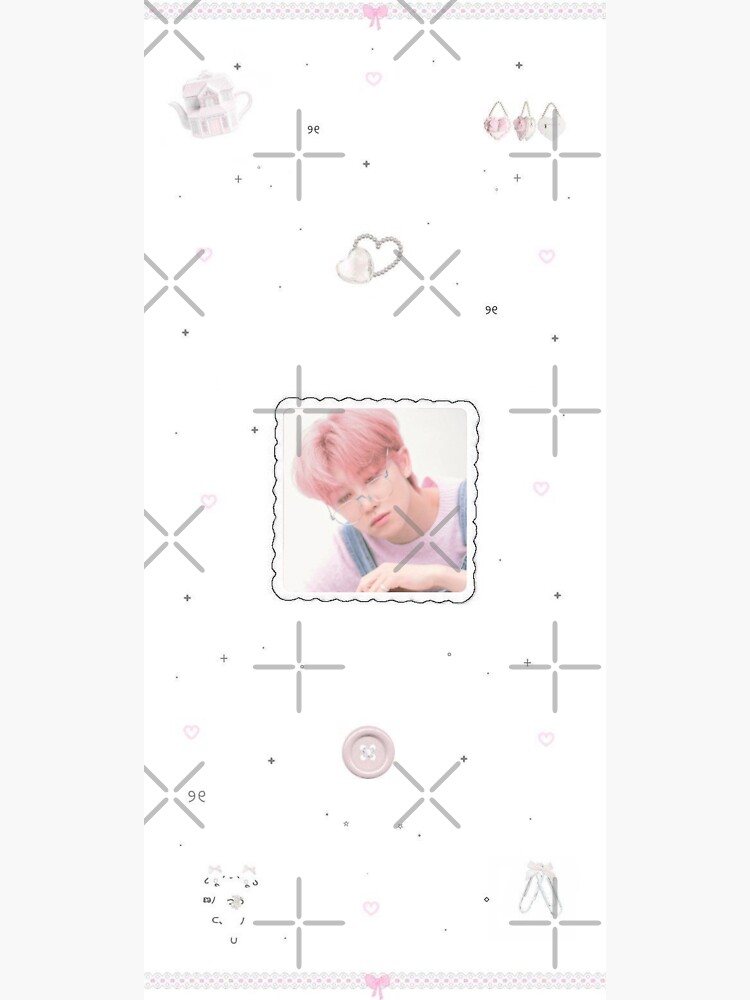 "SVT THE8 Soft Pink and White Phone case" Sticker for Sale by ALTAURI ...