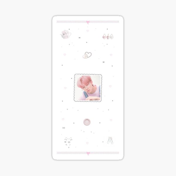 "SVT THE8 Soft Pink and White Phone case" Sticker for Sale by ALTAURI ...
