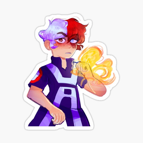 "todoroki" Sticker by gemsoil | Redbubble