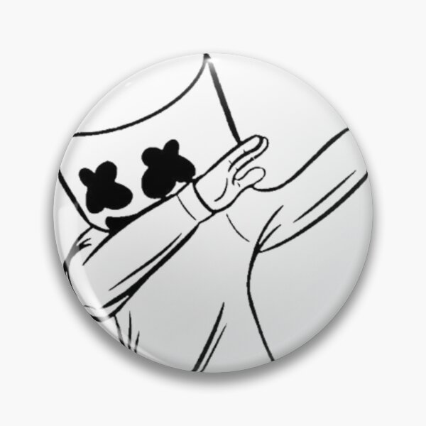 "Marshmello" Pin for Sale by Descentspot | Redbubble