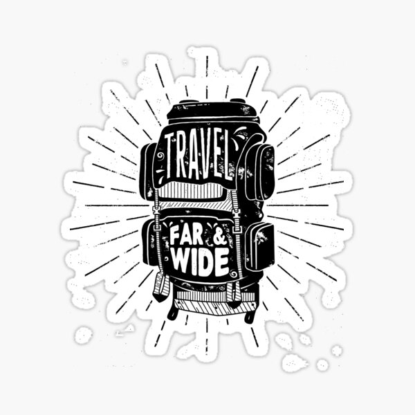"Lover To Travel Away Backpacker Aesthetic Tumblr" Sticker for Sale by ...