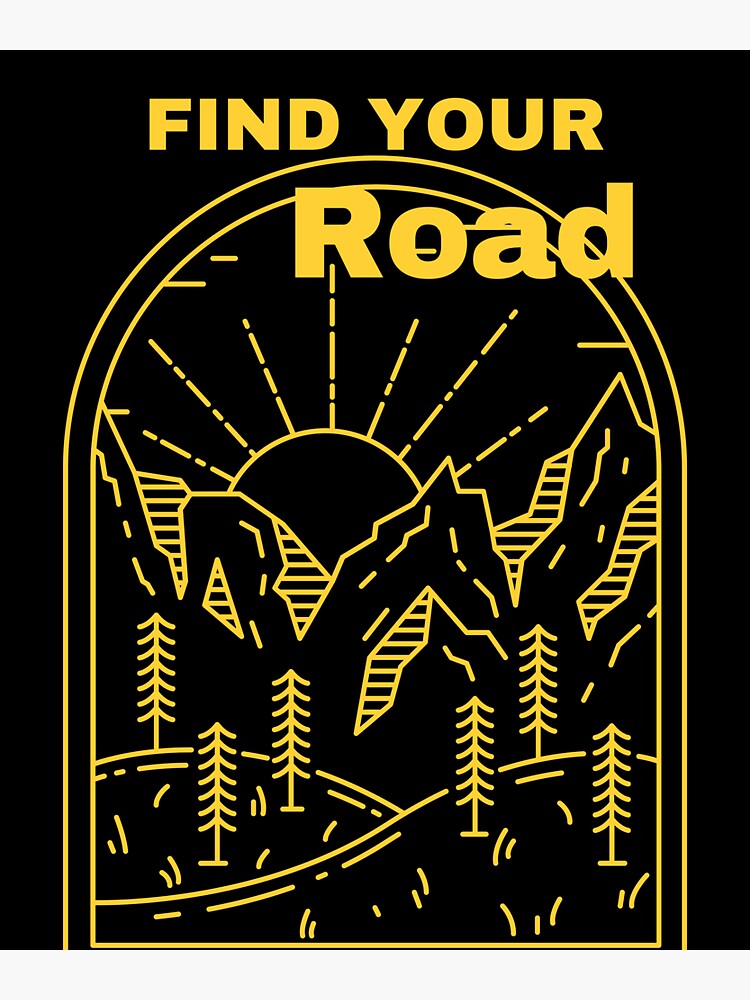 "Find Your Road" Sticker for Sale by LOKATEE1997 | Redbubble