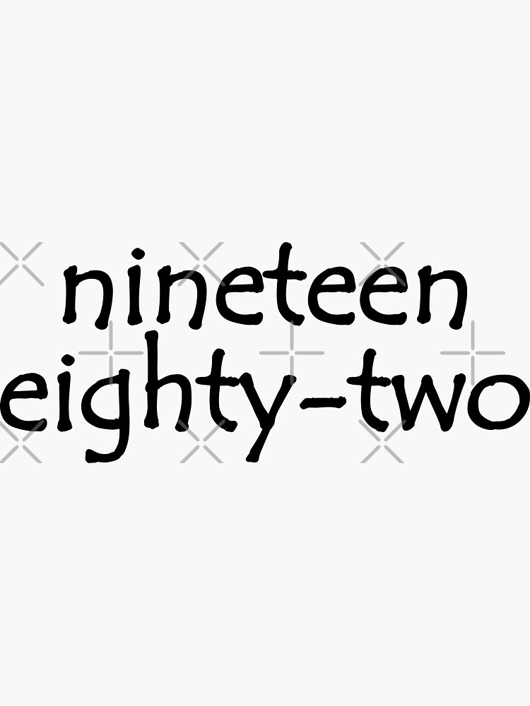 "nineteen eighty-two harry styles lyric" Sticker for Sale by 1982studio ...