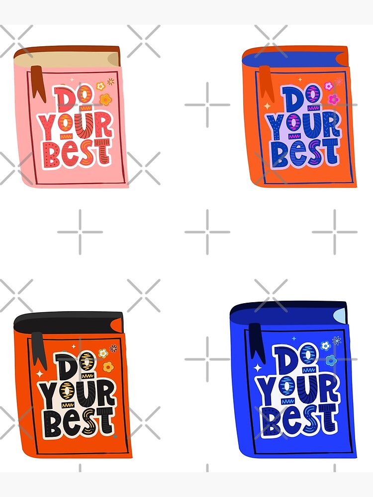 "do your best sticker pack motivational quotes for students" Poster for ...