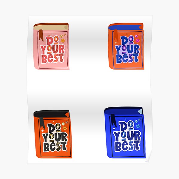 "do your best sticker pack motivational quotes for students" Poster for ...