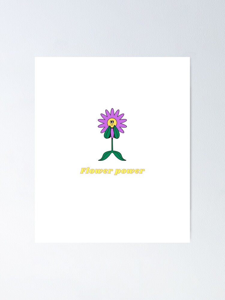 "Flower power design vintage 80s 90s" Poster for Sale by POD-by-Malte ...