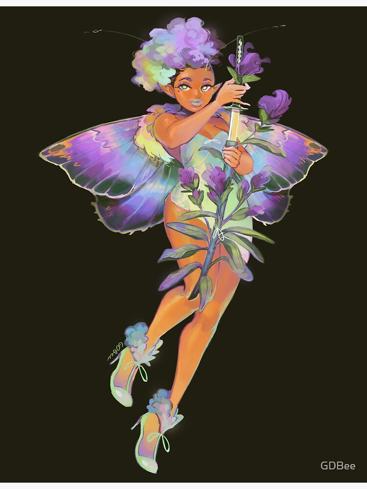 "Weapon Fairies / Shamshir + Erebid moth" Sticker for Sale by GDBee ...