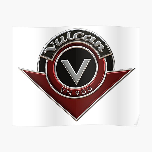 Póster «Logotipo de Vulcan VN 900 modelo 3d» de Vulcan-VN | Redbubble