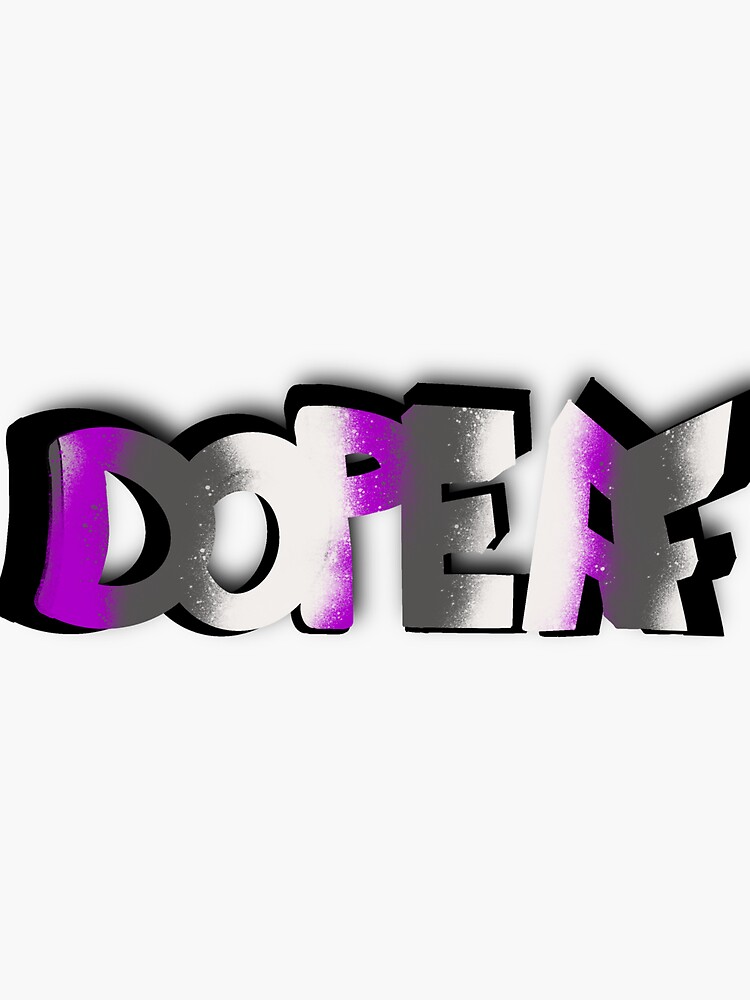 "Dope AF spray paint" Sticker for Sale by Route-94 | Redbubble