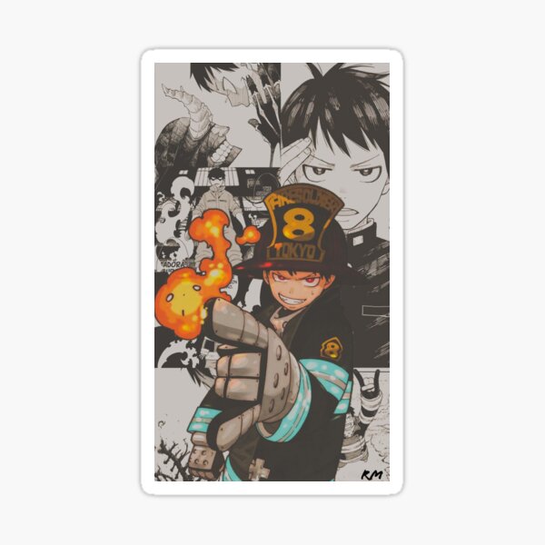 " shinra fire force" Sticker for Sale by MoEl-Art | Redbubble
