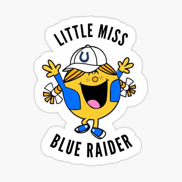 "Lil Miss Blue Raider" Sticker for Sale by oliviapaz | Redbubble