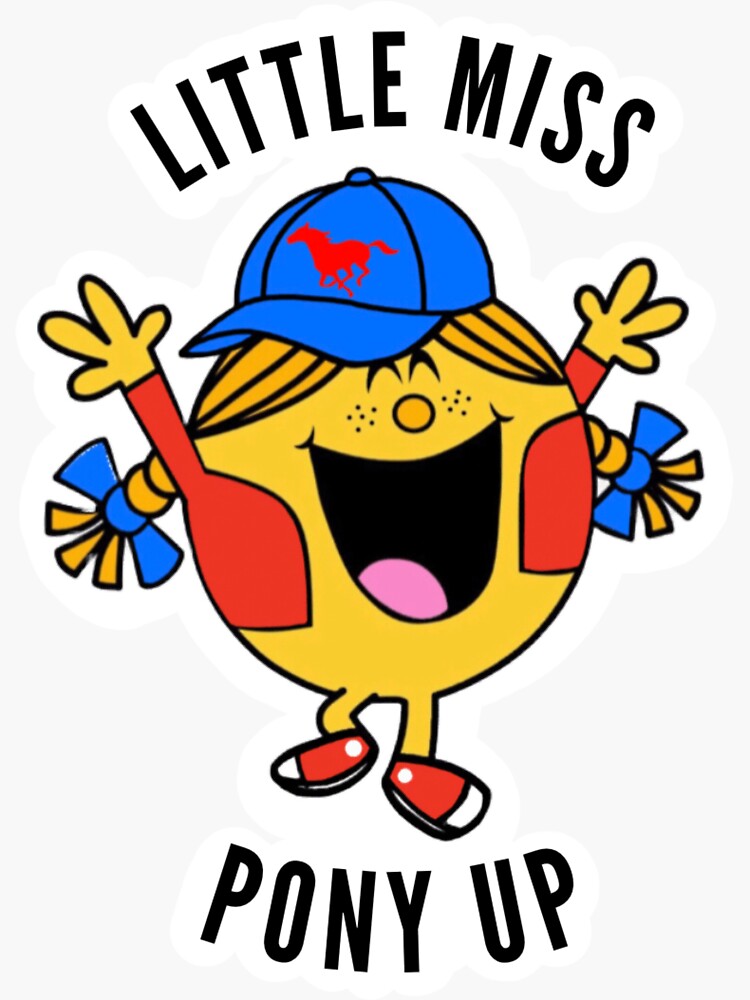 "Lil Miss Pony Up" Sticker for Sale by oliviapaz | Redbubble