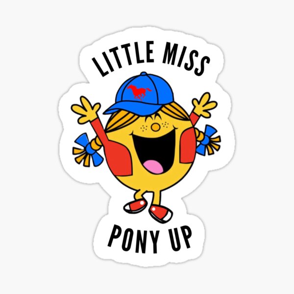 "Lil Miss Pony Up" Sticker for Sale by oliviapaz | Redbubble