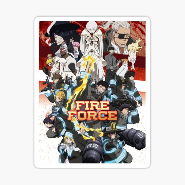 " fire force anime" Sticker for Sale by MoEl-Art | Redbubble