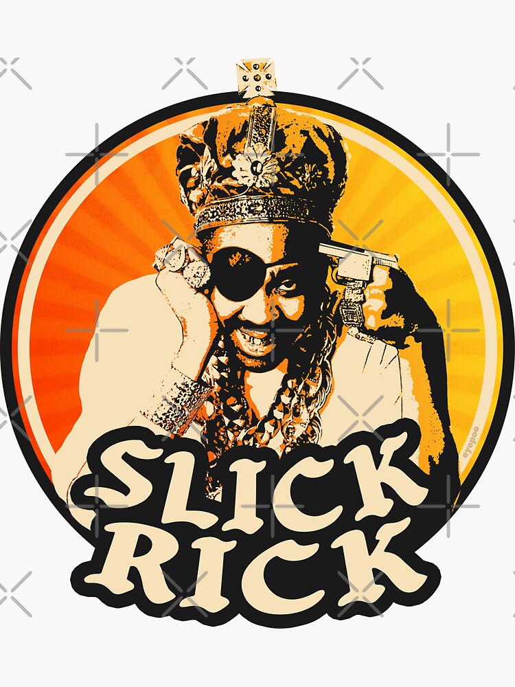 "Slick Rick 80s 90s Hip Hop" Sticker for Sale by eyepoo | Redbubble
