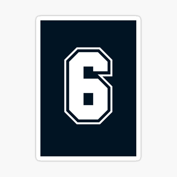 "six" Sticker for Sale by designseventy | Redbubble