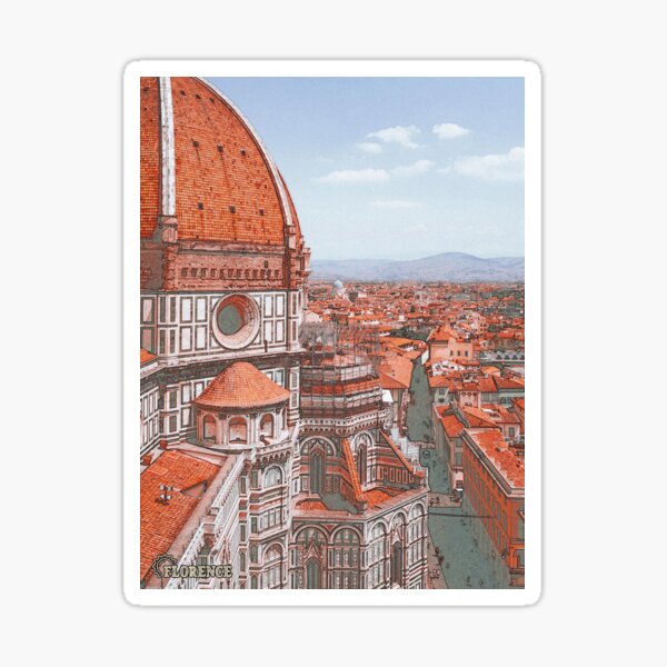 "Florence Italy City" Sticker for Sale by PostersStickers | Redbubble