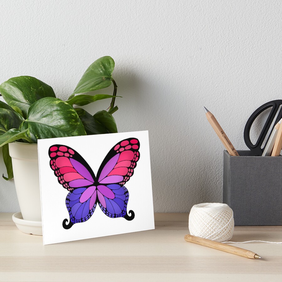 "Butterfly Wings Bi Pride Flag" Art Board Print for Sale by ...