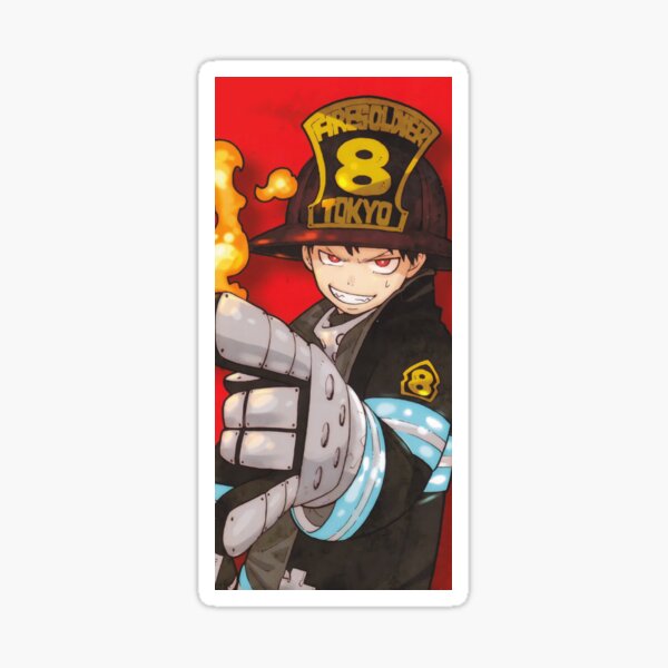 "shinra fire force anime" Sticker for Sale by MoEl-Art | Redbubble