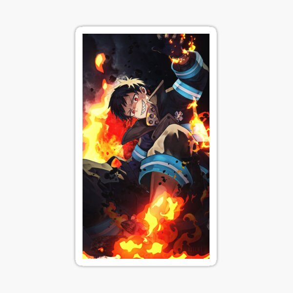 " shinra fire force anime" Sticker for Sale by MoEl-Art | Redbubble