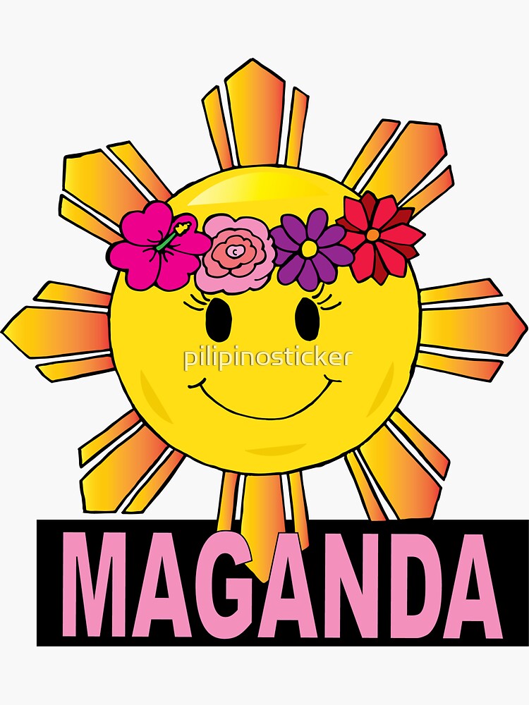 "Maganda" Sticker for Sale by pilipinosticker | Redbubble