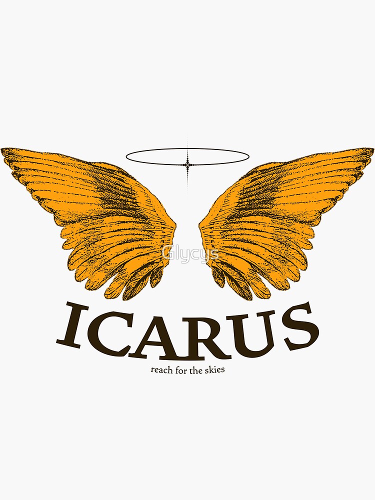 "Icarus" Sticker for Sale by Glycys | Redbubble