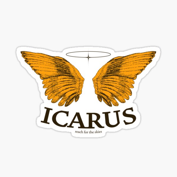 "Icarus" Sticker for Sale by Glycys | Redbubble