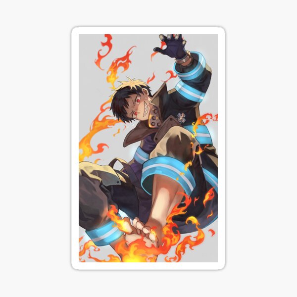 " shinra fire force anime" Sticker for Sale by MoEl-Art | Redbubble