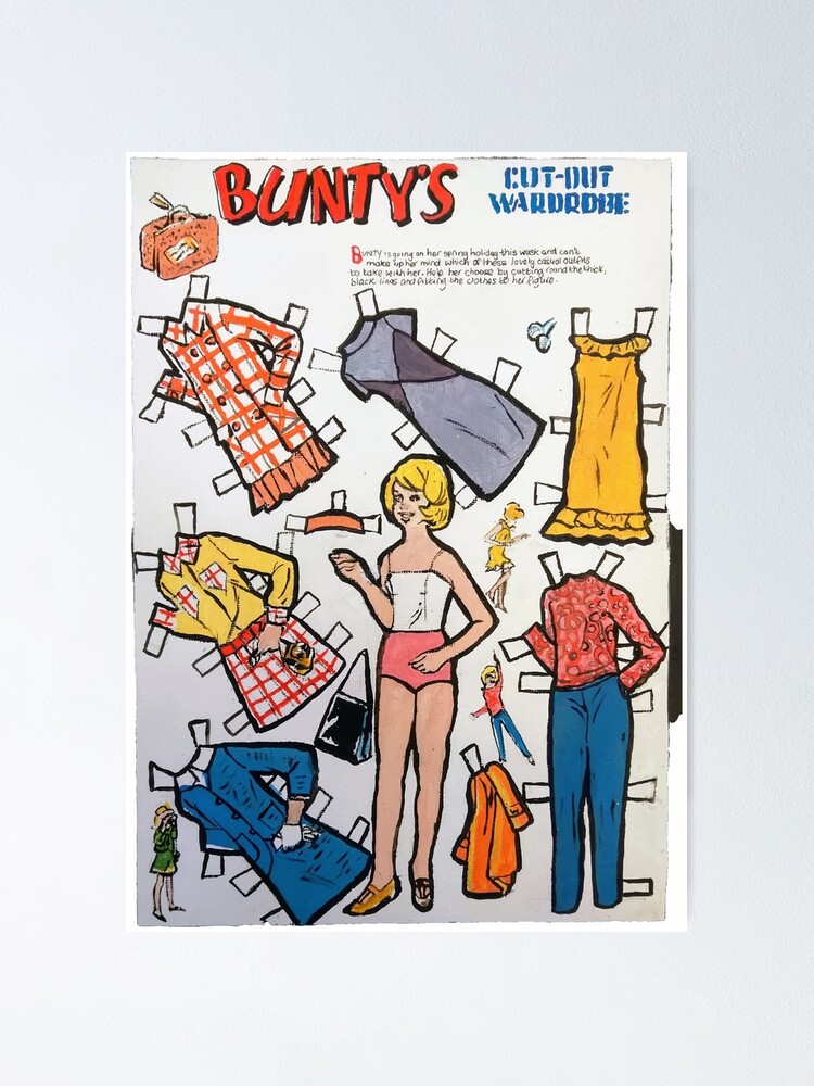 "Bunty's Cut Out Wardrobe (iconic girls comic from 1960s,70s,80s ...