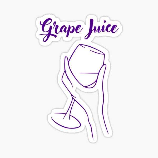 "Juice of grapes - white background" Sticker for Sale by SabriHerrera ...