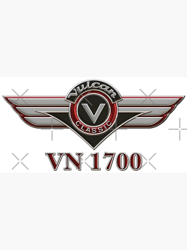 Póster «Logotipo de Vulcan VN 1700 2 modelo 3d» de Vulcan-VN | Redbubble