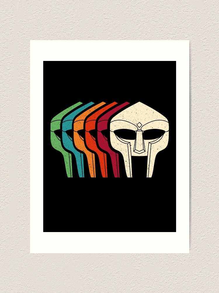 "Retro art- mf masks color 90s rapper" Art Print for Sale by ...