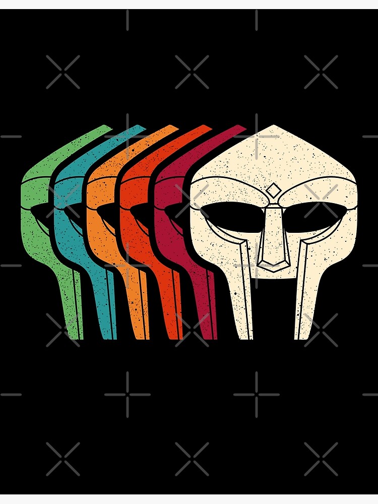 "Retro art- mf masks color 90s rapper" Art Print for Sale by ...