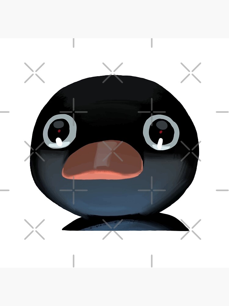 "Terrified Pingu Meme" Art Print for Sale by FilipeFerreira | Redbubble
