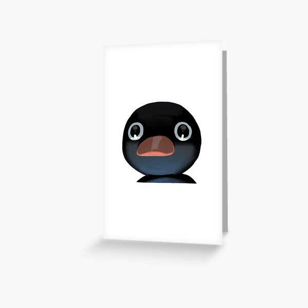 "Terrified Pingu Meme" Greeting Card for Sale by FilipeFerreira | Redbubble
