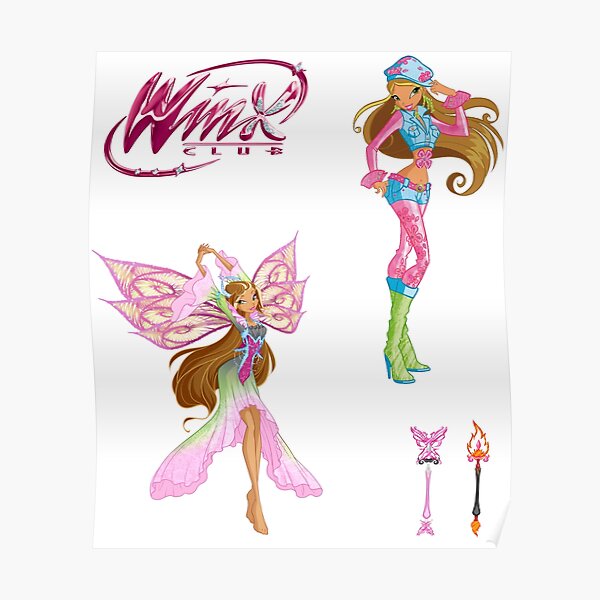"Flora Winx Club" Poster for Sale by LunaticArtWork | Redbubble