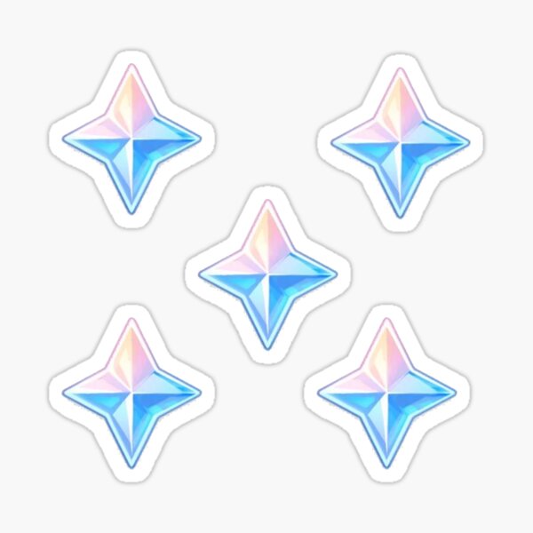"Set Primogems Five Primos Genshin Impact " Sticker for Sale by meabh00 ...