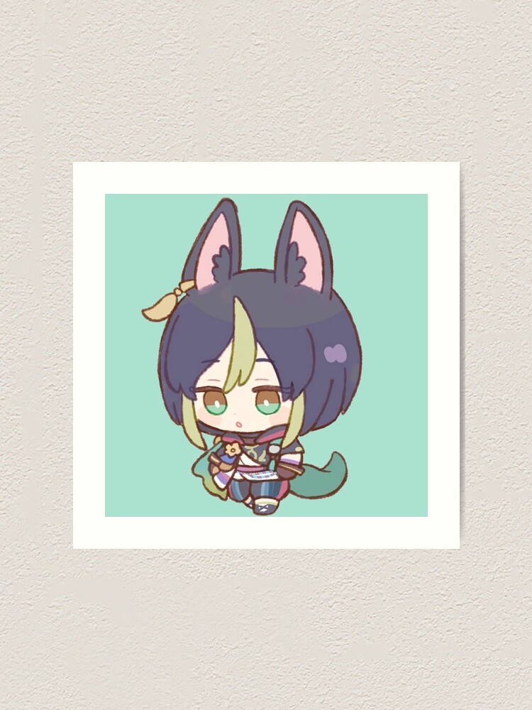 "Tighnari Chibi Kawaii - Genshin Impact" Art Print for Sale by Sara2806 ...