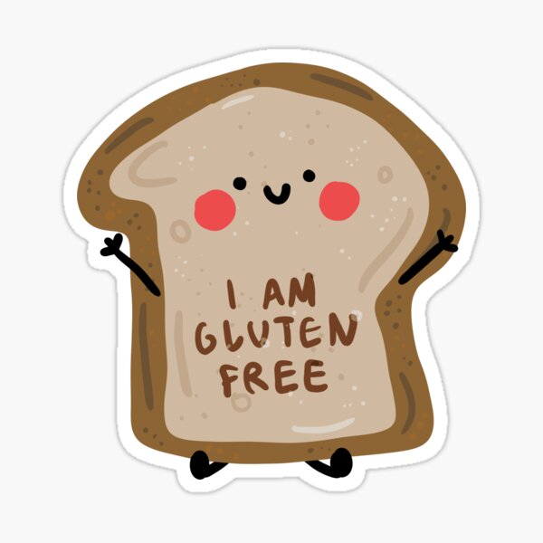 "Gluten Free - Celiac - Gluten Allergy Awareness " Sticker for Sale by ...