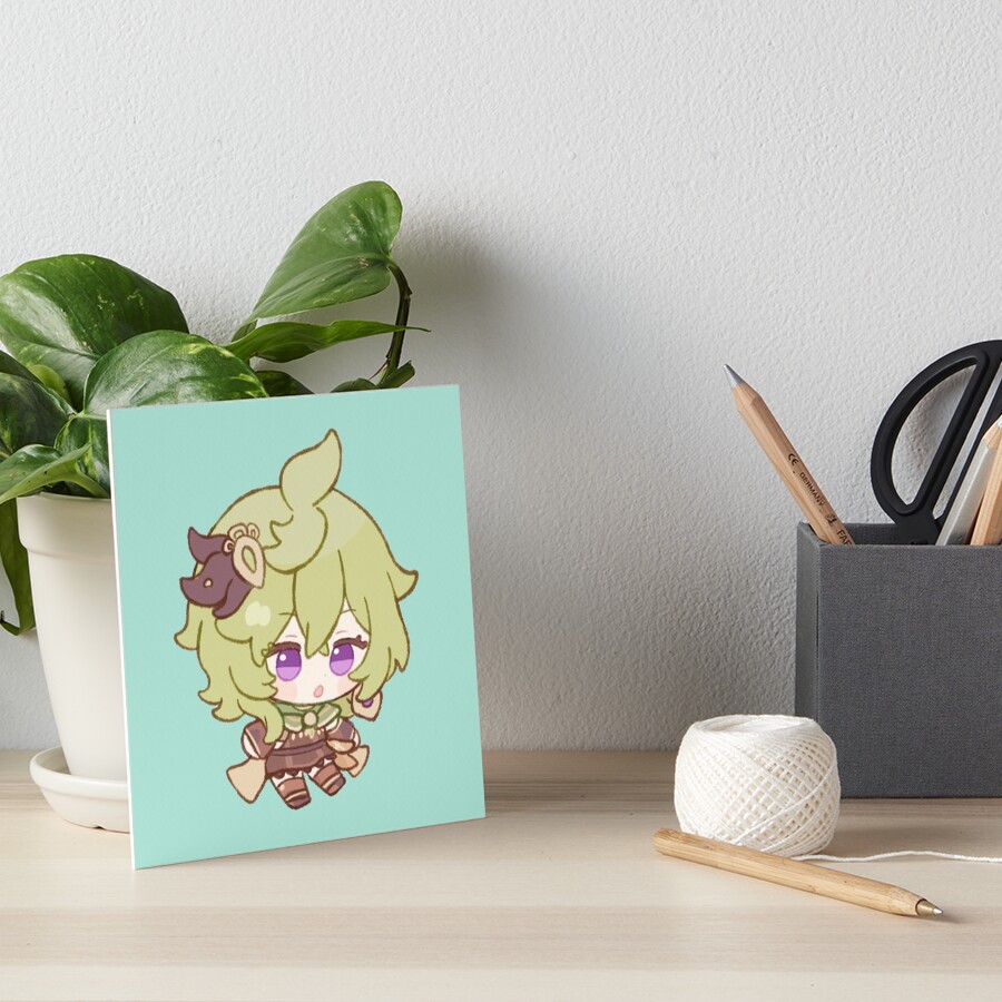 "Collei Chibi Sumeru - Genshin Impact" Art Board Print for Sale by ...