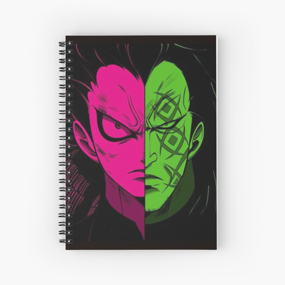 "Monkey d luffy and Monkey d dragon one piece" Spiral Notebook for Sale ...