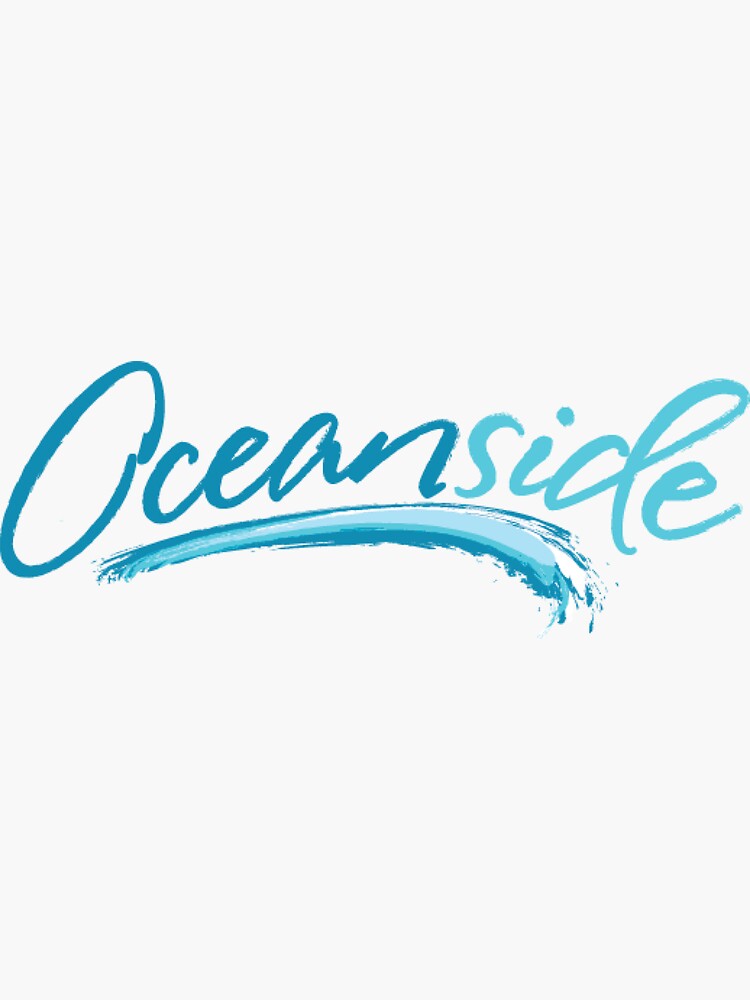 "Oceanside " Sticker for Sale by shisuiart | Redbubble
