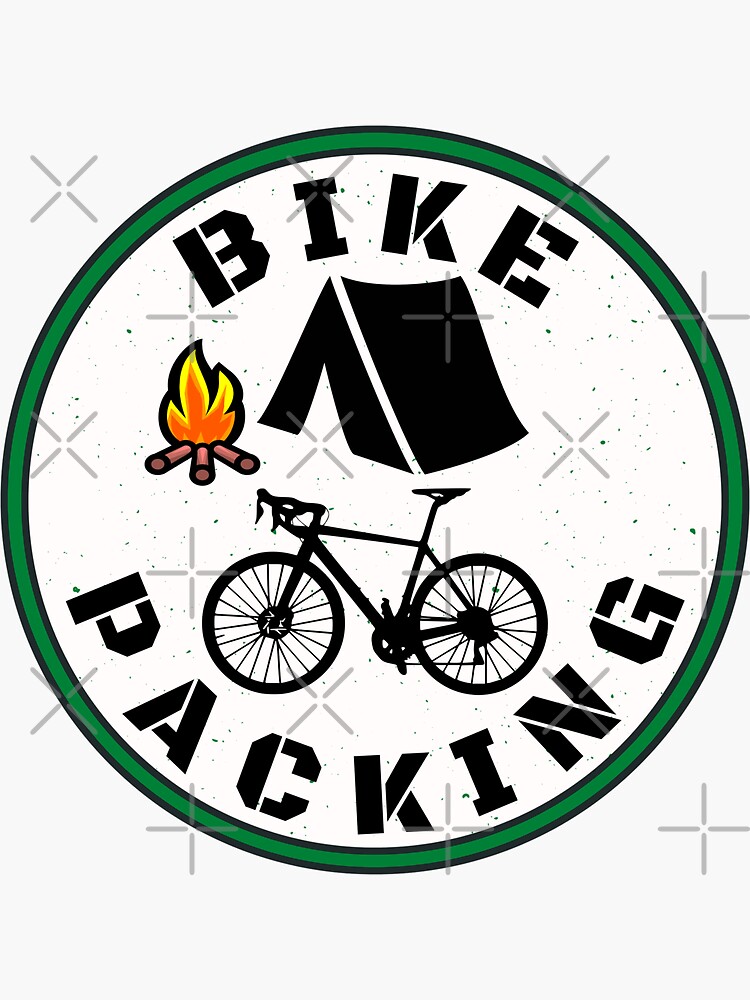 "Bikepacking | Bike | Packing | Camping | Adventure" Sticker for Sale ...