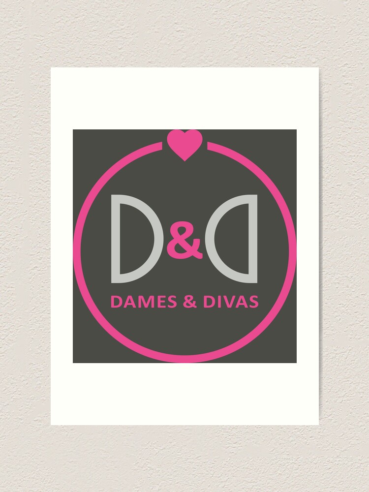 "Dames en Divas Logo" Art Print for Sale by Dames-en-Divas | Redbubble